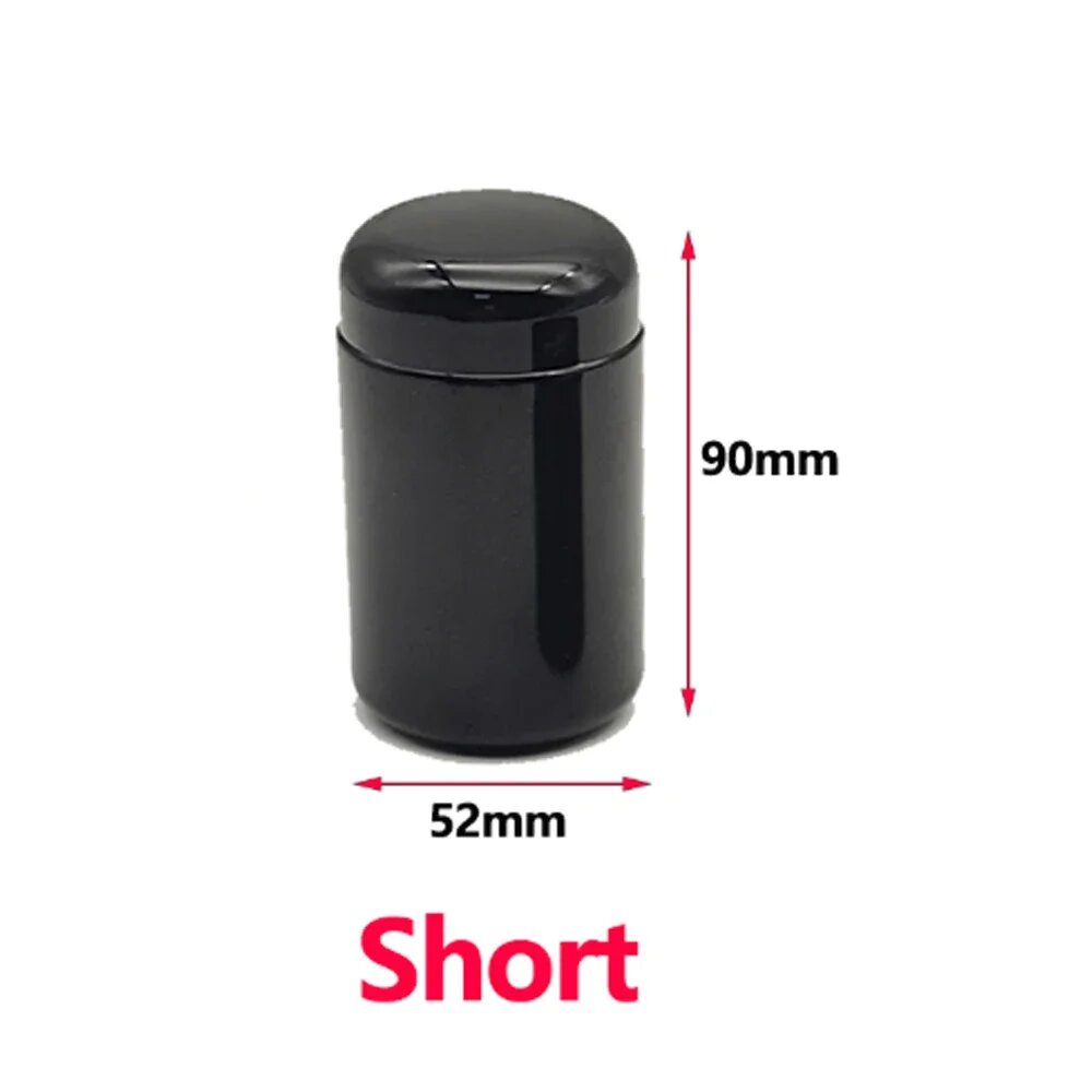 Черная банка Short 90x52 мм