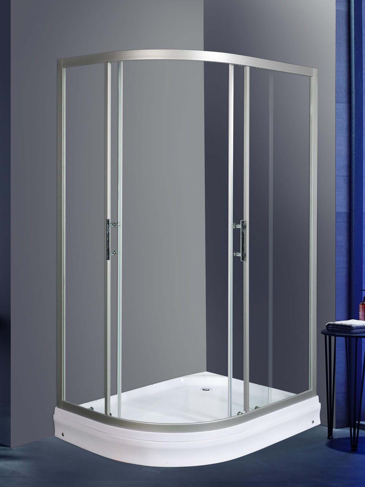Душевой уголок WeltWasser WW500 С 120х90 10000004096 профиль хром матовый, стекло прозрачное