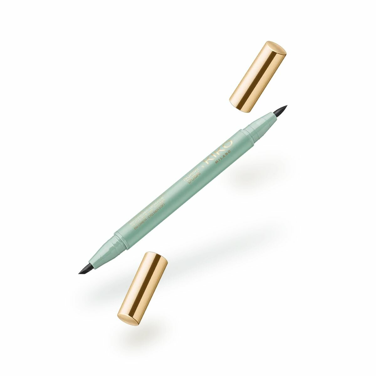 KIKO MILANO Двойная водостойкая подводка для глаз в виде фломастера threads of time double stroke eyeliner 0.78 мл оттенок ченый