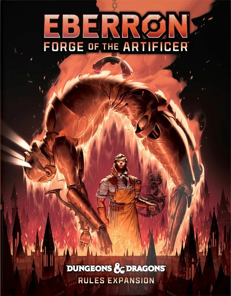 Дополнение для настольной игры Dungeons and Dragons: Книга правил D&D Eberron: Forge of the Artificer (альтернативная обложка) на английском языке