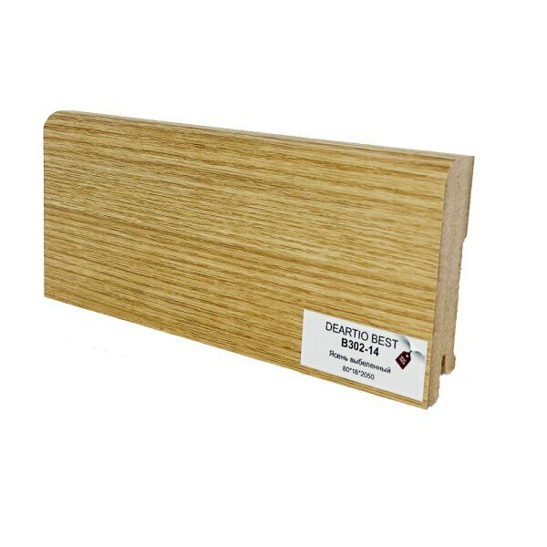 Плинтус Deartio Best Ясень выбеленный B302-14, 1 шт.