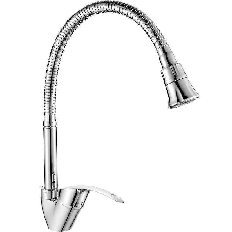 Смеситель для кухни Decoroom DR71 DR71022 хром, рычажный, латунь
