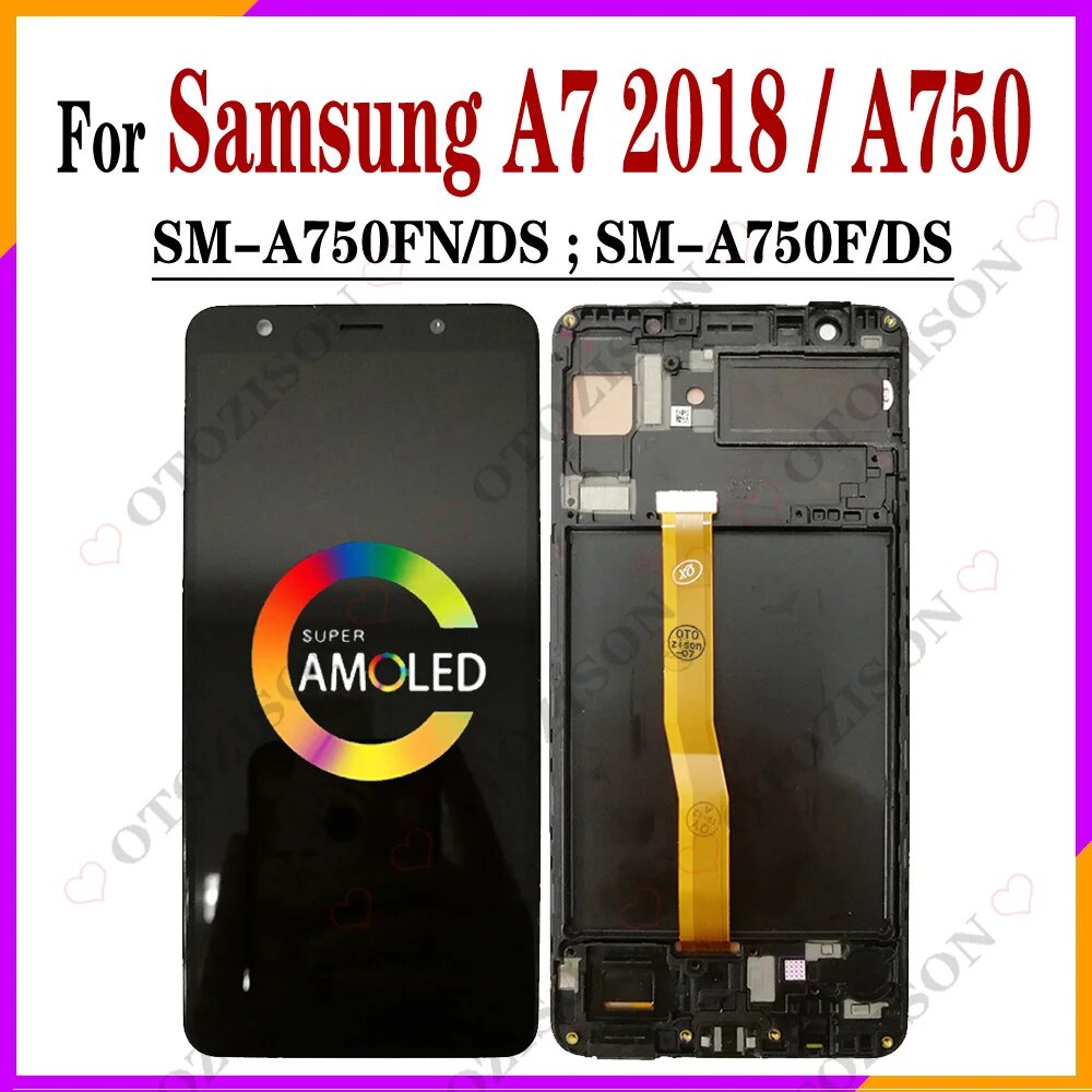 Дисплей Samsung Galaxy A7 2018 (A750) с рамкой TFT