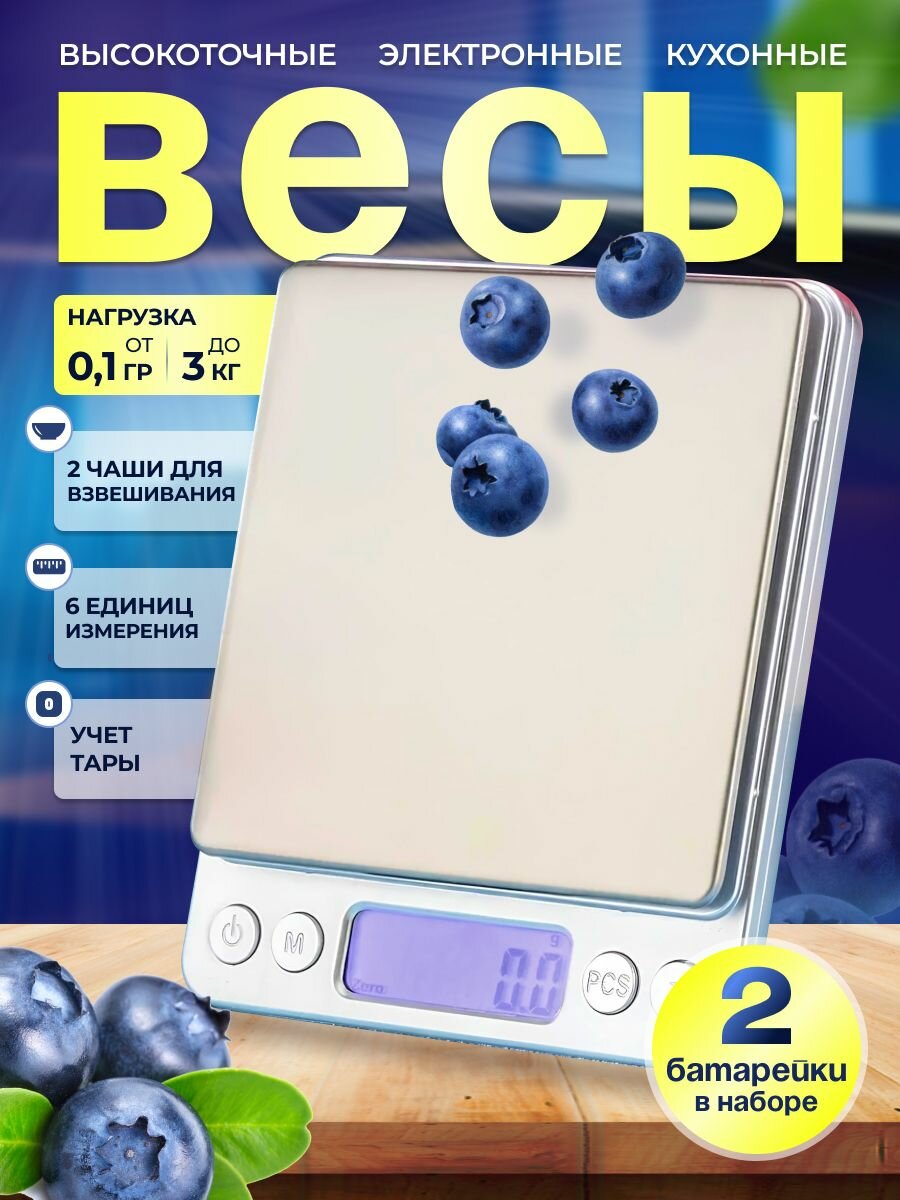 Весы кухонные электронные, настольные