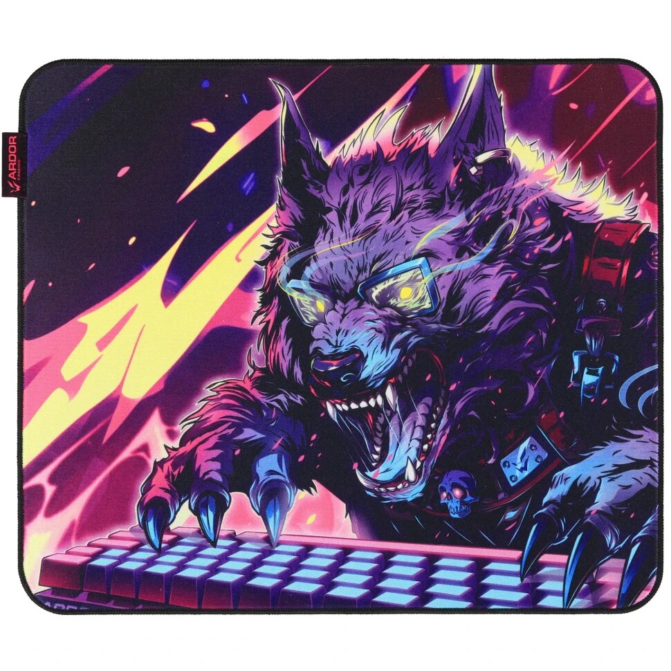 Коврик ARDOR GAMING Night Warg (M) разноцветный, 350 мм x 300 мм x 4 мм