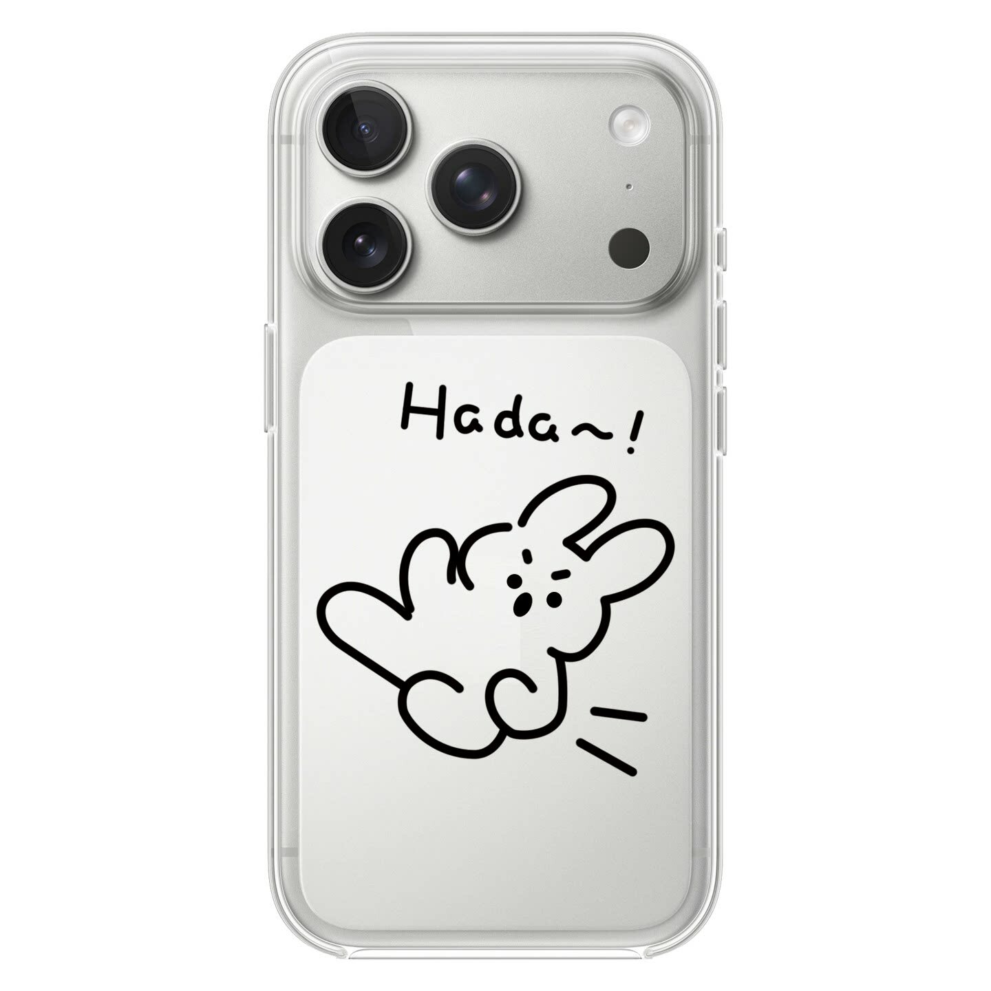 Чехол для телефона Little Bear Rabbit, прозрачный, силиконовый, милый, для iPhone 17PROMAX, парный, для iPhone