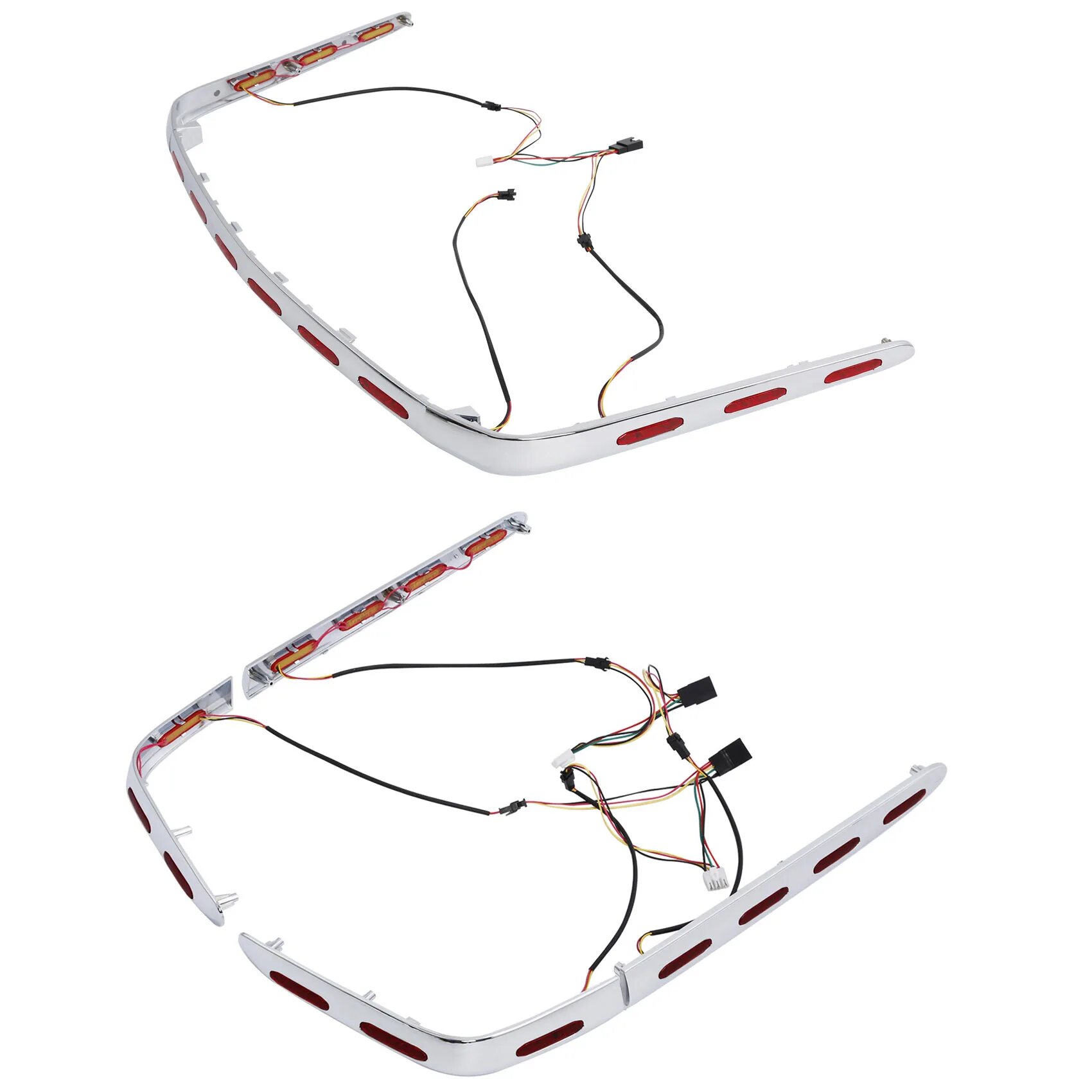 Мото багажник с LED подсветкой Red Set для Honda Gold Wing GL1800 2001-2011
