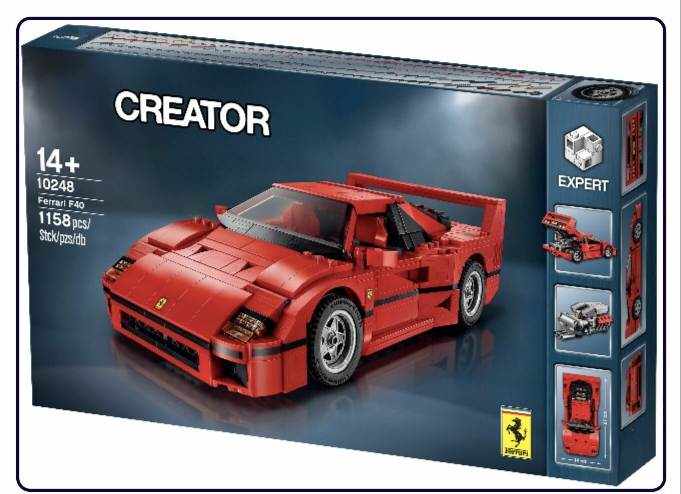 Конструктор Креатор машина Ferrari F40 Феррари (совместим с lego Creator лего 10248) 7zToys