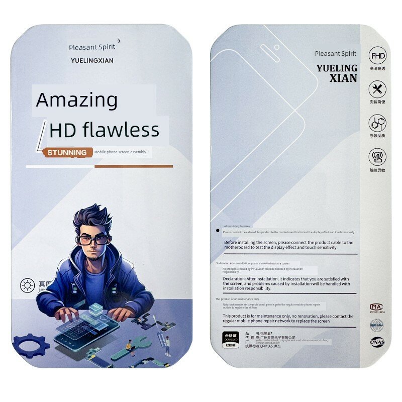 Сборка экрана Huawei P40 Pro черного цвета с дисплеем HD+, встроенным динамиком, датчиком света, активацией полной