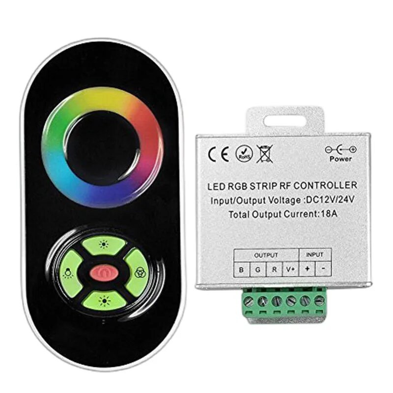 RGB контроллер беспроводной HCSOYES, черный, 5 клавиш