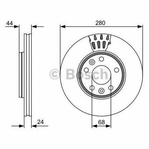 Диск тормозной Bosch 986479553