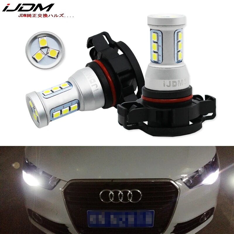 Светодиодные лампы H16 LED 5202 PS19W PSY24W желтые для AUDI A3 8P 2008+