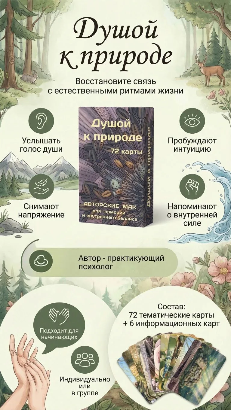 МАК "Душой к природе", от автора, метафорические, ассоциативные