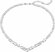 Колье SWAROVSKI, кристаллы Swarovski, длина 38 см, серебряный, белый