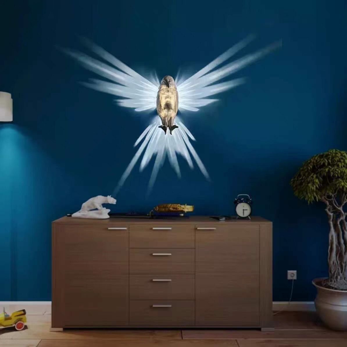 Настенный светильник,3D Wall Light - животные LED ночник, светодиодный ночник для сна, настенное