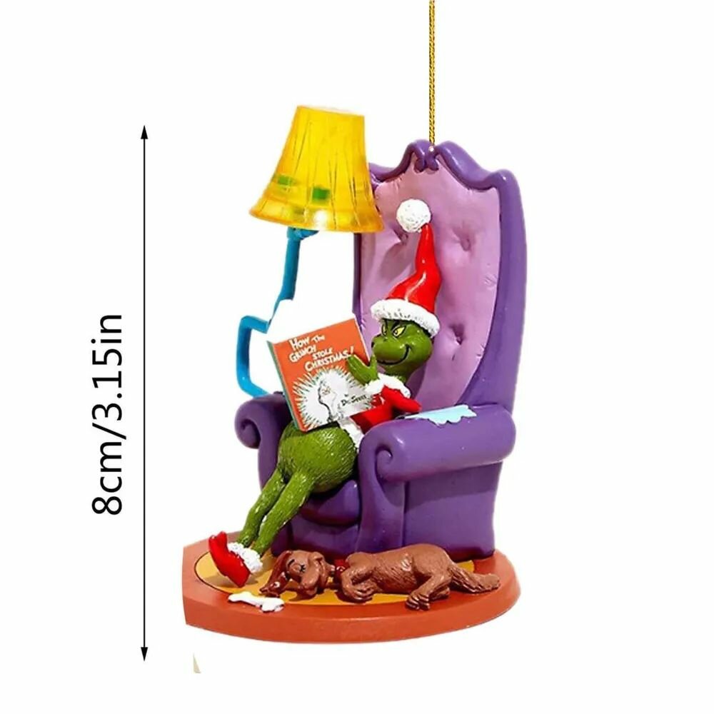 Фигурка декоративная Funny Green Doll Christmas Pendants, высота 8 см, длина 4 см
