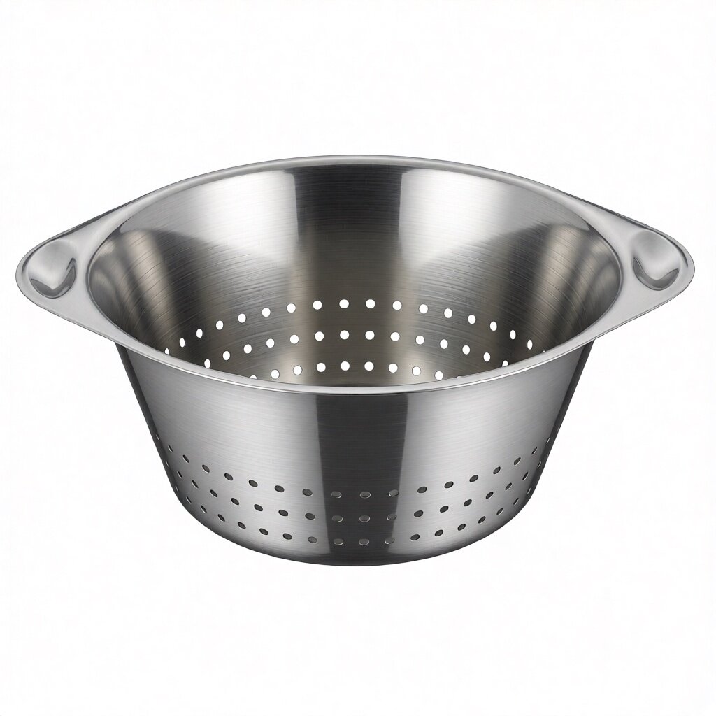 Дуршлаг WMF "Gourmet", нержавеющая сталь, мытье в посудомойке, серебристый, 24см
