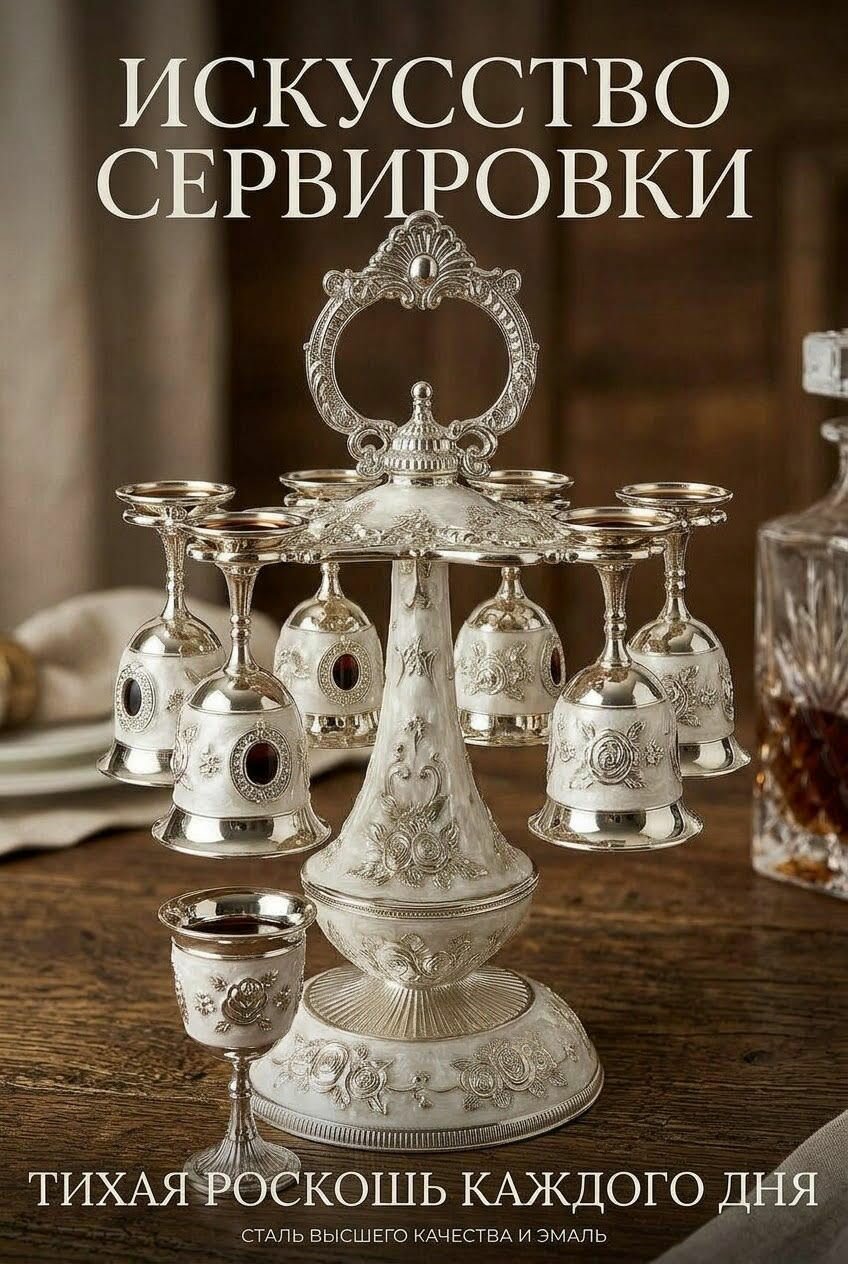 Подарочный набор MARQUIS, для коньяка, виски, водки, граппы, 6 шт