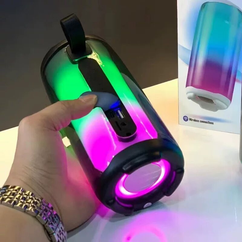 Bluetooth-колонка Pulse 5 MINI черная портативная для улицы, высококачественный бас