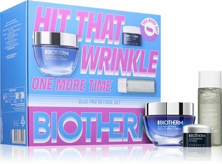 Набор уходовой косметики biotherm blue pro-retinol multi correct cream, мультикоррекционный крем 50 мл, крем для глаз 5 мл, мицеллярная вода 30 мл