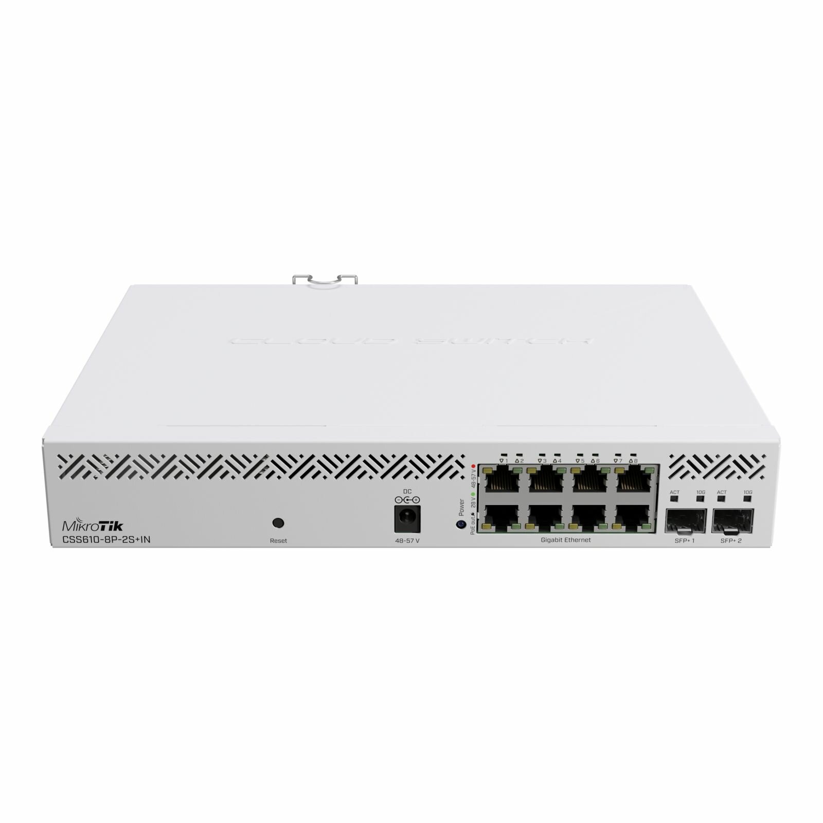 Коммутатор MikroTik CSS610-8P-2S+IN PoE-коммутатор,