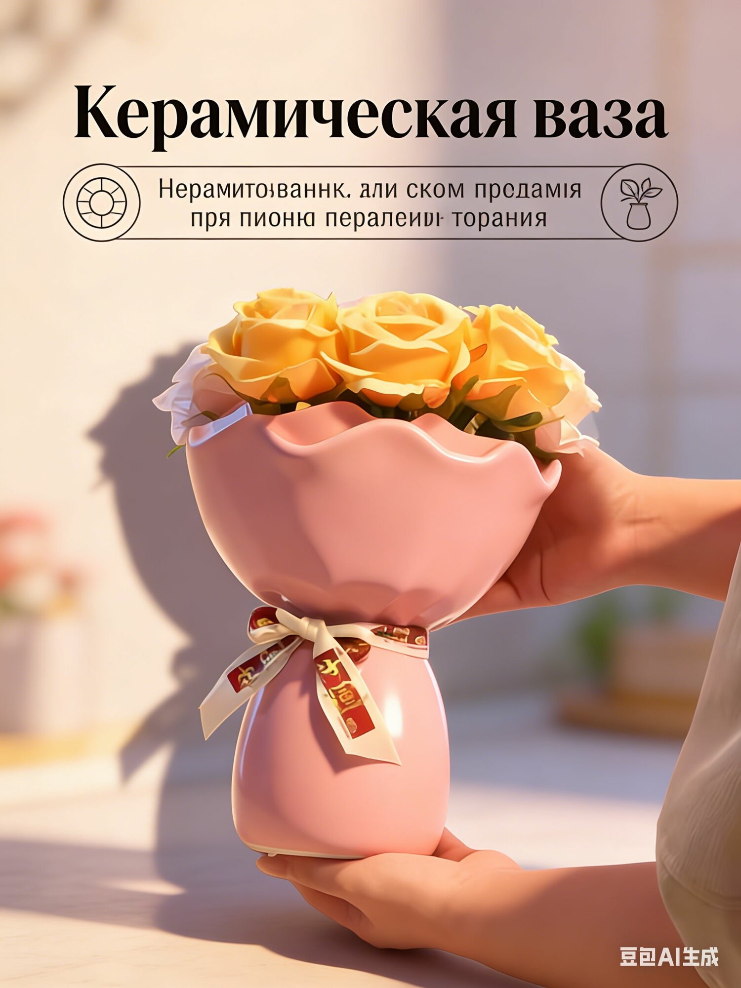 Ваза, 15 см , Стекло, 1 шт