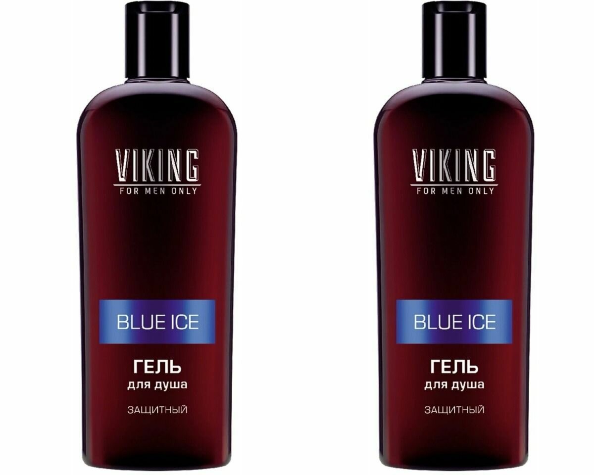 VIKING Гель для душа защитный Blue ice, 300 мл- 2 штуки