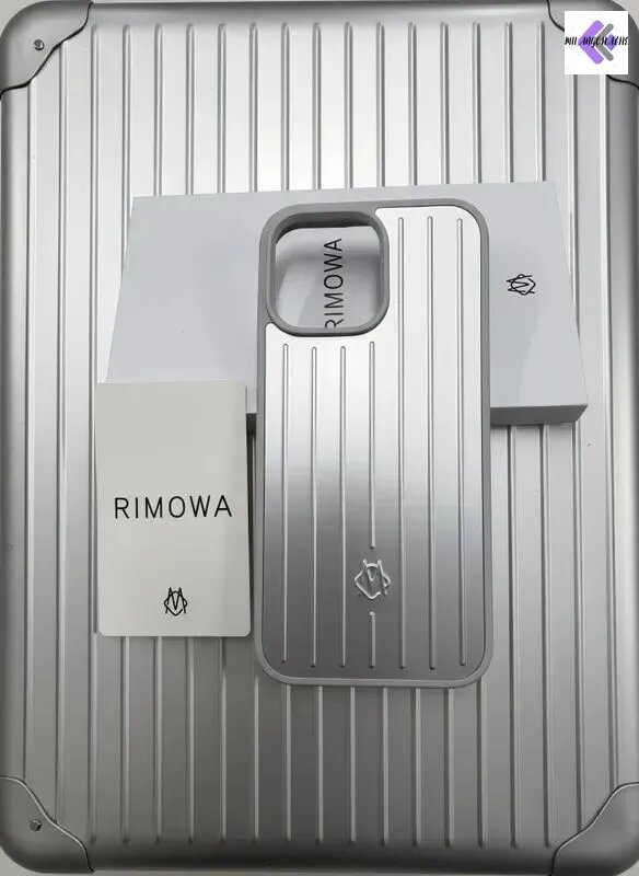 Чехол RIMOWA для iPhone 14 Pro алюминиевый в стиле чемодана