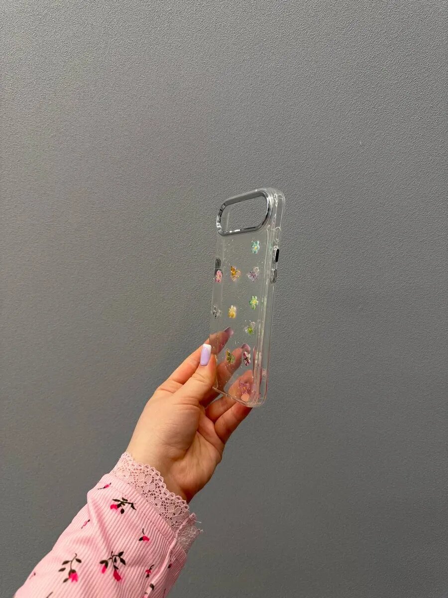Чехол на Iphone 17 Air , прозрачный , с добавлением фигурок , необычный — фото 1