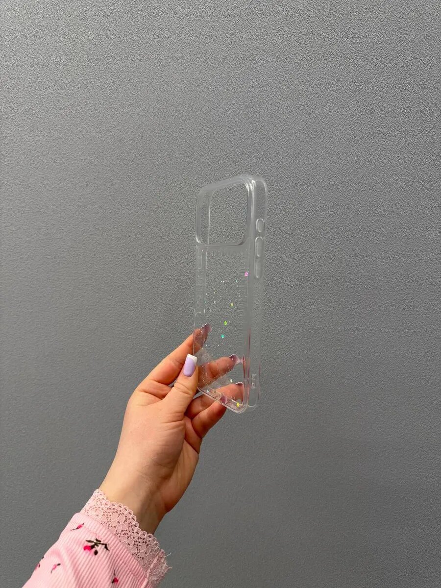Чехол для iPhone 17 Pro Max "Звезды", прозрачный, герметичный, защита камеры — фото 1