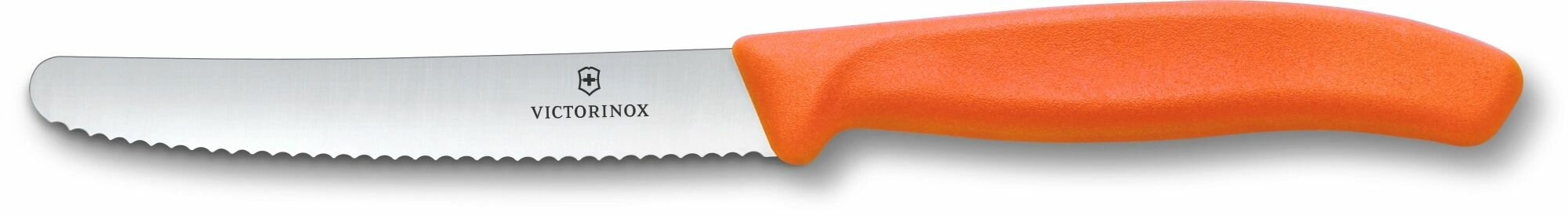 Нож кухонный Victorinox Swiss Classic 6.7839. C1 стальной столовый для овощей лезв.110мм серрейт. заточка оранжевый