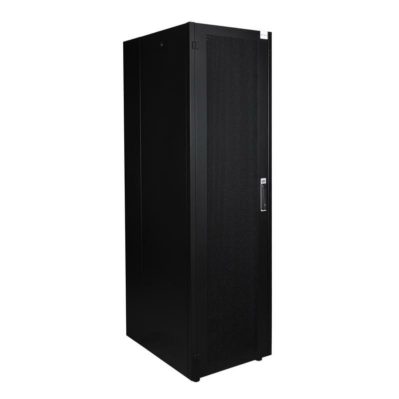 Шкаф напольный 19дюйм 42U 600х800 передн. дверь перфорир; задн. стенка перфорир. черн. Datarex DR-721511