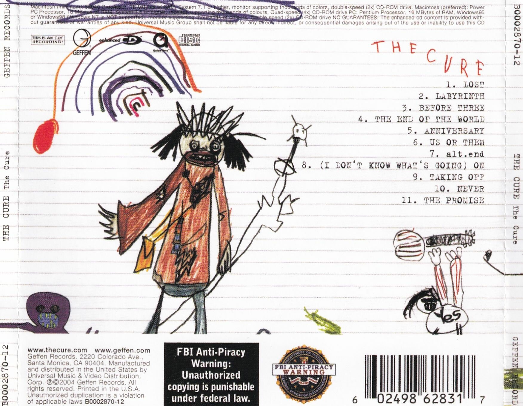 Cure - The Cure, 2004, 16-page, CD-Аудио — фото 1
