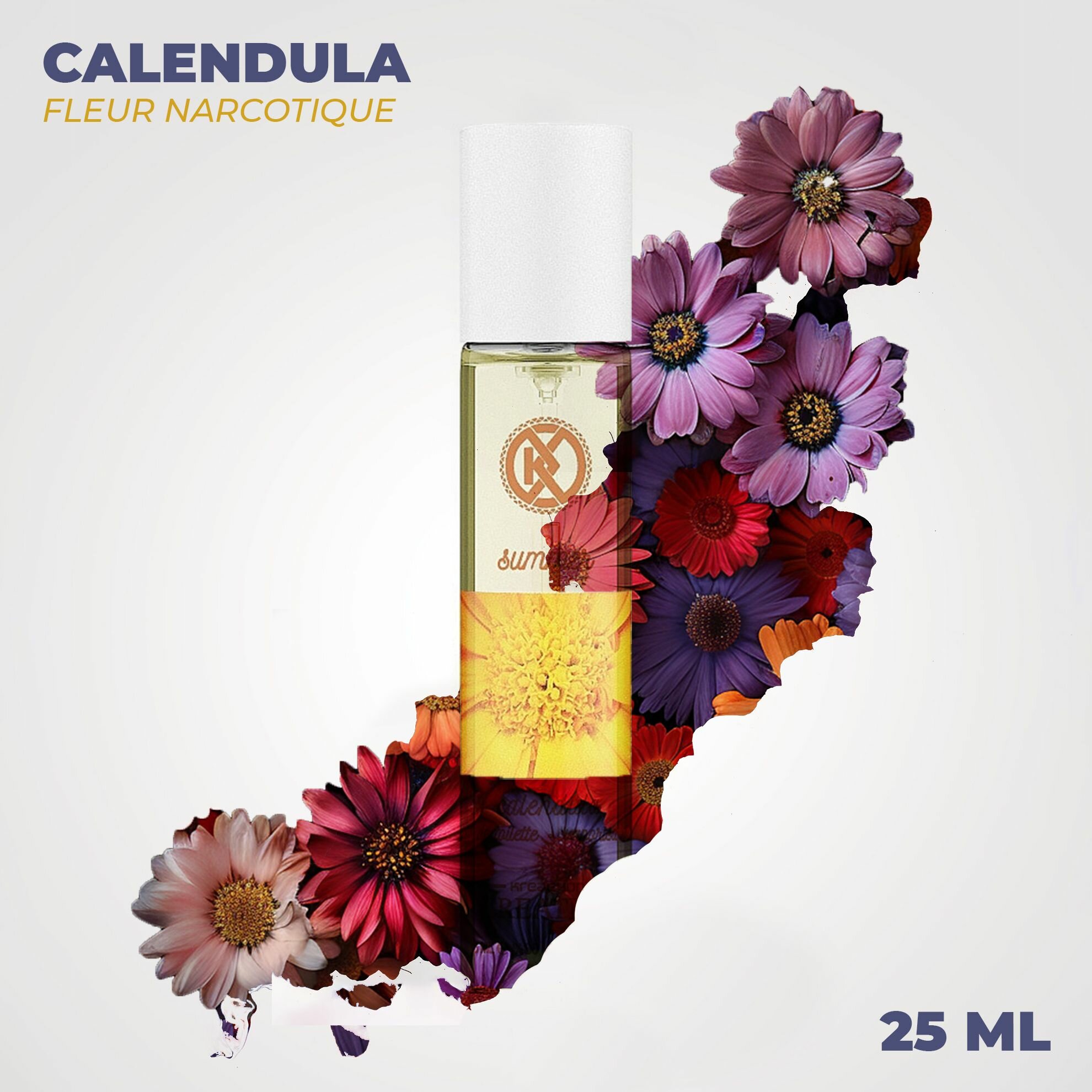 Туалетная вода женская Kreasyon Creation Calendula / Fleur Narcotique Флюр Наркотик edt 25 мл