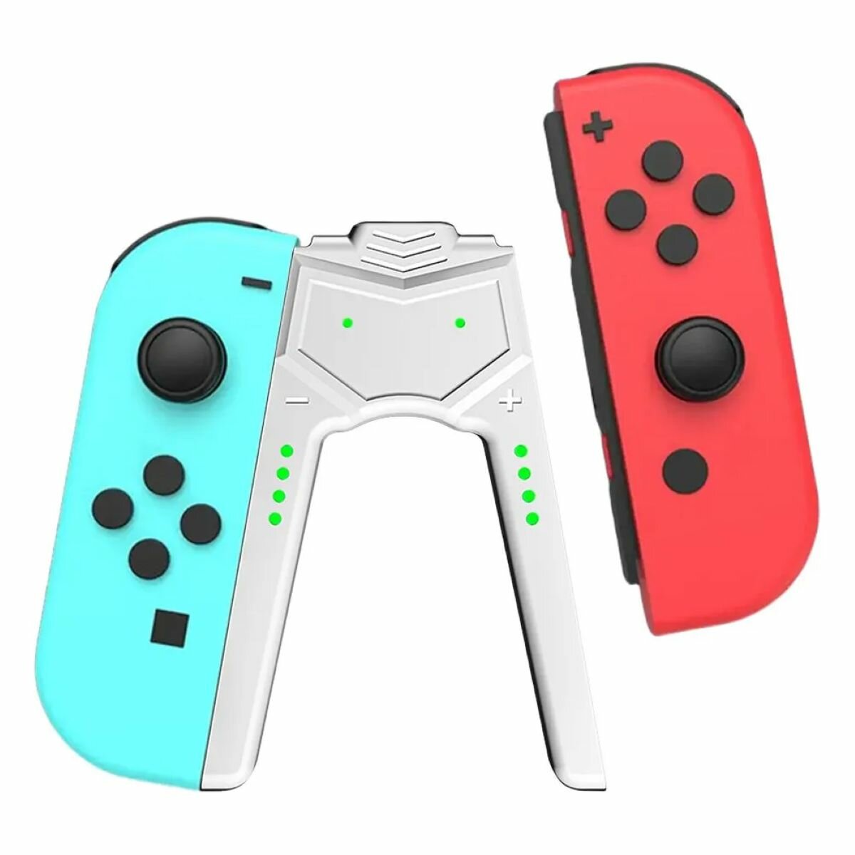Держатель крепление для контроллеров Joy-Con Nintendo Switch и OLED Charging Grip Белый