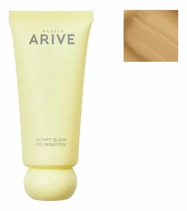 Arive Makeup Сияющий тональный крем для лица Comfy Glow Foundation 30мл 01 Olive Yellow