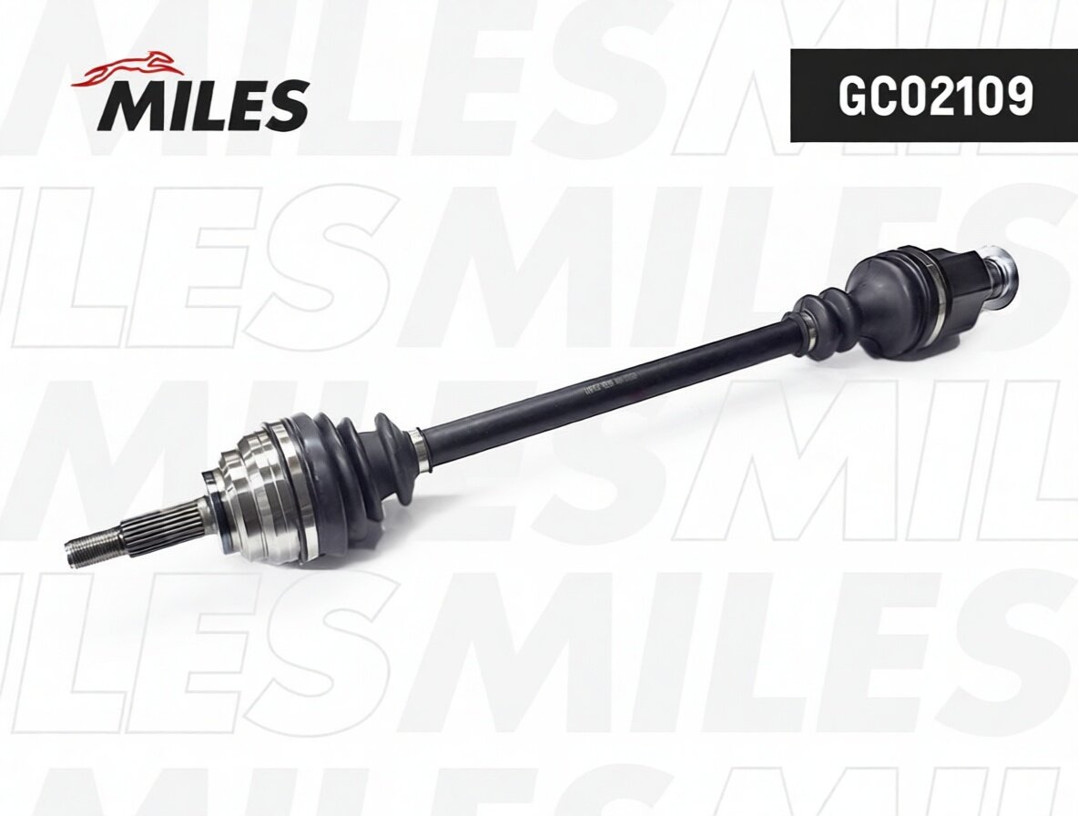 Привод в сборе правый RENAULT LAGUNA I 1.6-2.0 97-01 (GKN 303624) GC02109 Miles арт. GC02109
