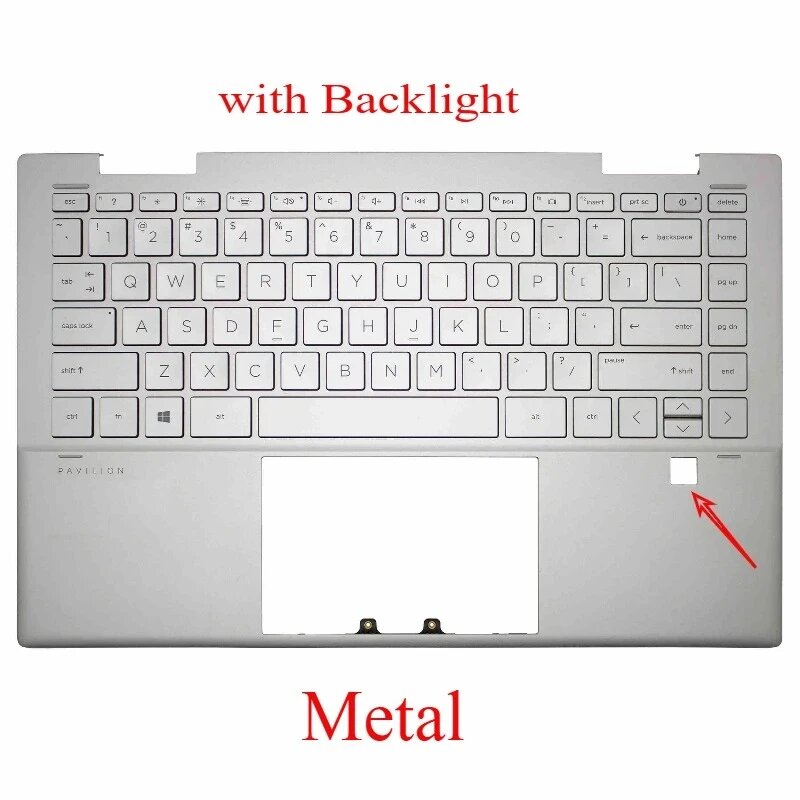 HP Pavilion X360 14-DY клавиатура металлическая с подсветкой