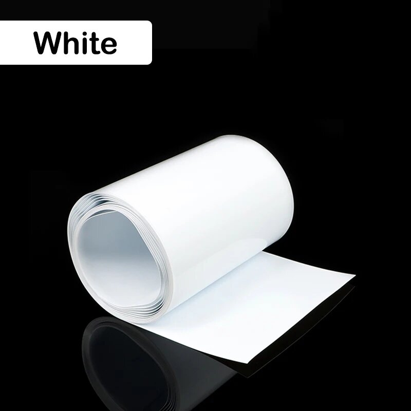 Термоусадочная трубка ПВХ 140 мм Белый, White, 1m