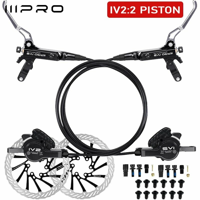IIIPRO IV2 Гидравлические дисковые тормоза 2 поршня Черный, BLACK Brake-Rotor
