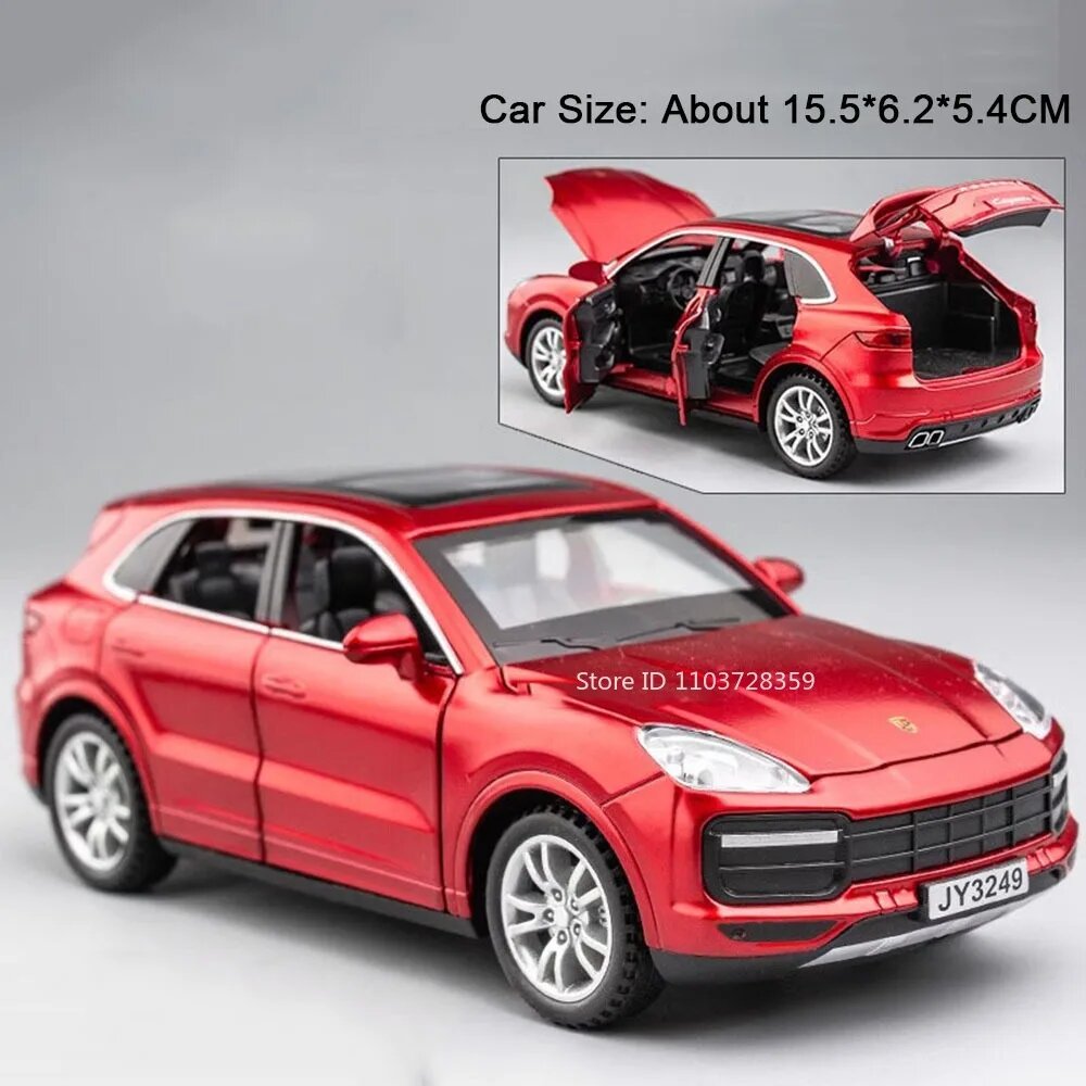 RMZ city Масштабные модели Porsche Cayenne и Panamera 1:32 Красный, Cayenne Red