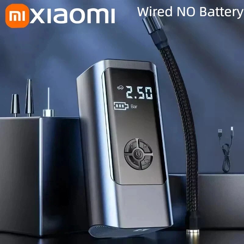 Xiaomi 12000 мАч беспроводной проводной портативный автомобильный воздушный компрессор 12 В 150PSI электрический насос для накачивания шин для автомобиля мотоцикл шарики новый
