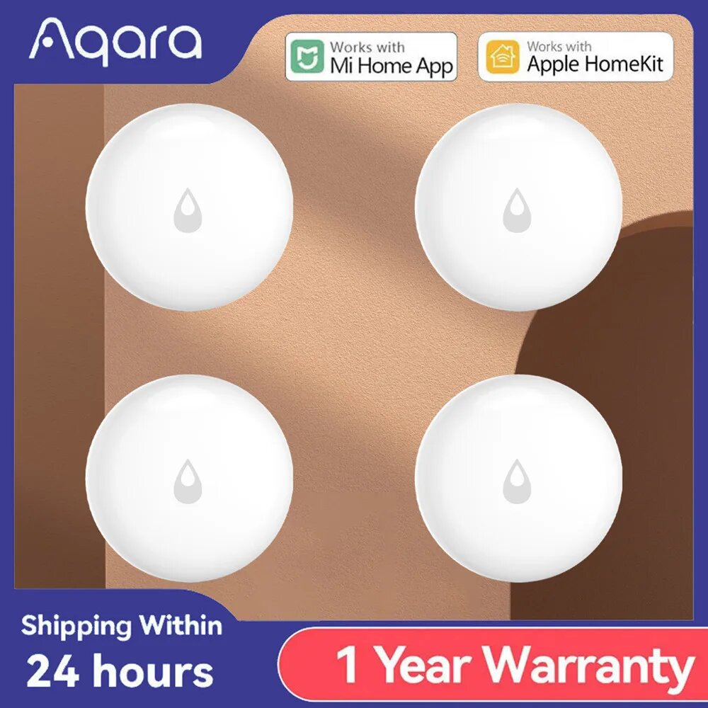 Датчик протечки воды Aqara E1 ZigBee 3.0 4pcs E1 Water Sensor — фото 1
