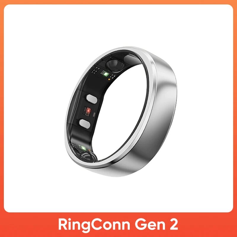 RingConn Gen 2, серебряное умное кольцо, размер 6