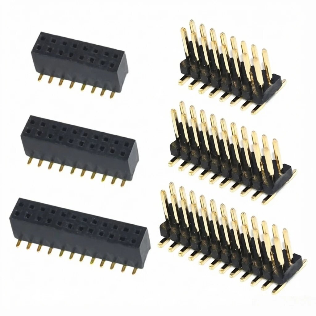 Двойной SMD разъем PH4.3 1.27 мм 2-50 контактов 2x10P, SMT Female Header