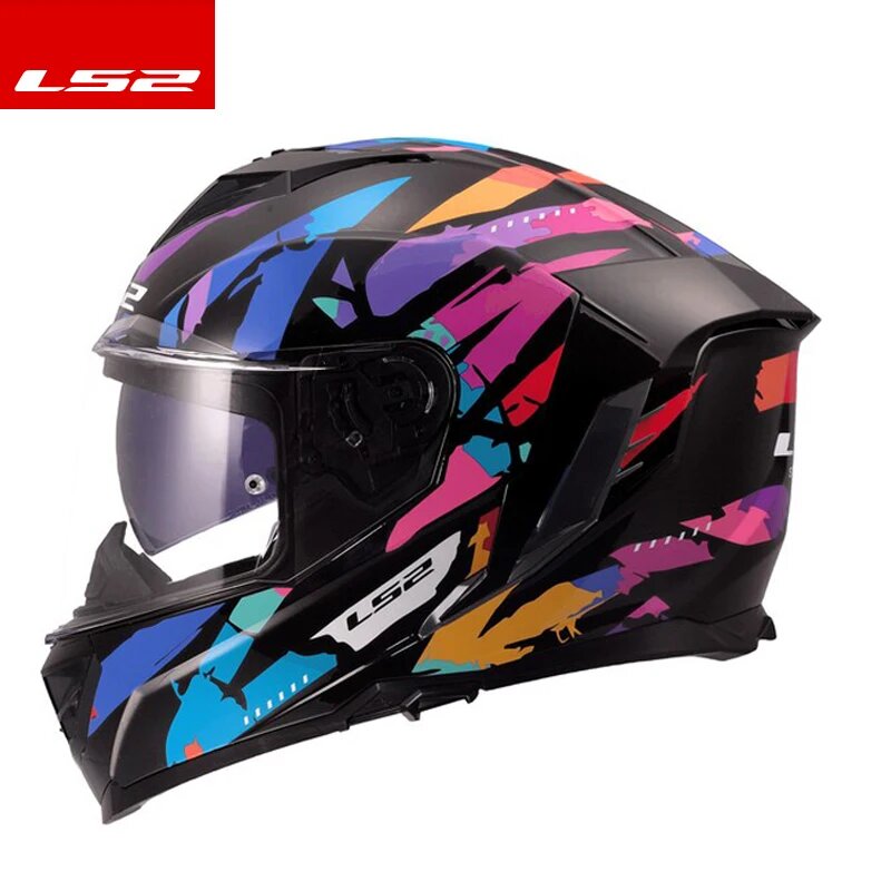 Мотошлем LS2 FF818 STORM3 с двойным визором, полнолицевой мотоциклетный шлем, мотошлем LS2, мотошлем STORM — фото 1