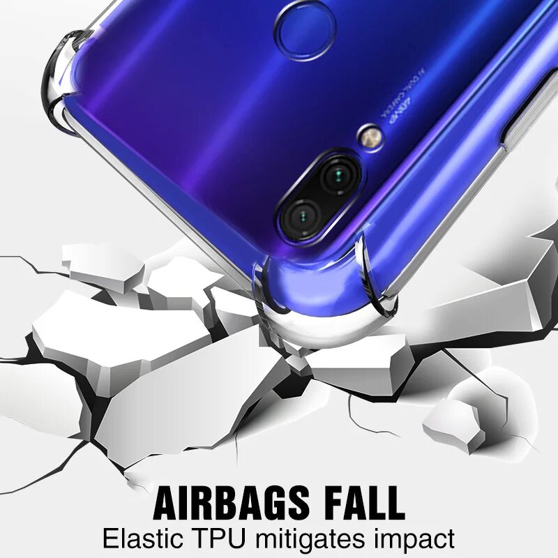 Противоударный силиконовый чехол для телефона Xiaomi Redmi Note 7 8 5 6 PRO A3 A2 Redmi note 7 Pro