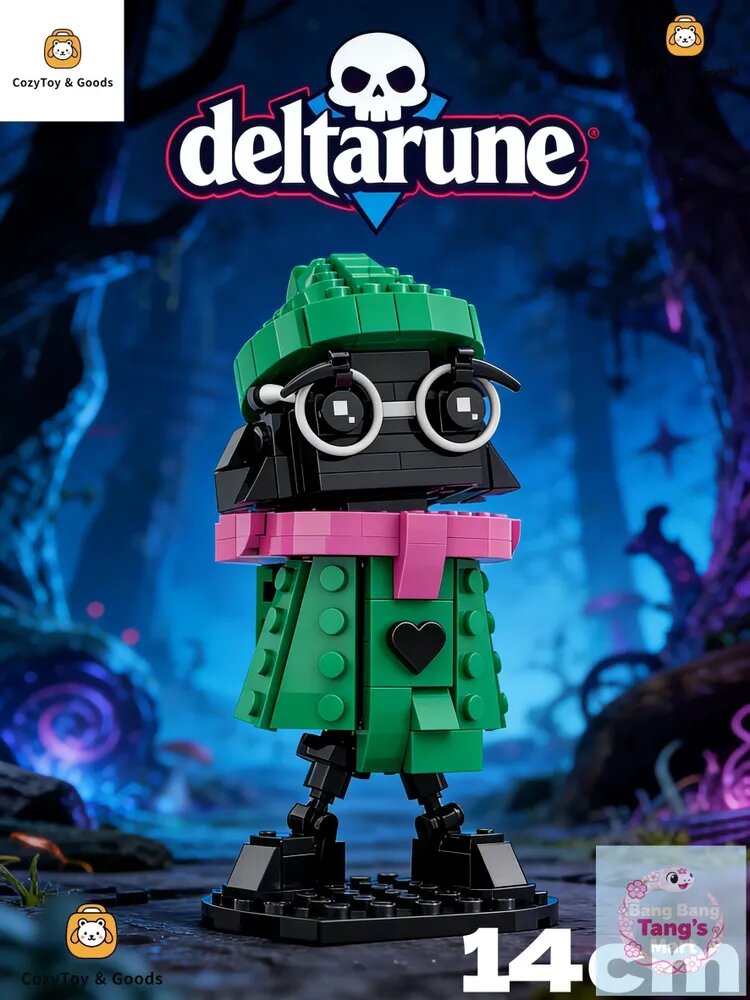 Конструктор Deltarune, фигурка Ральзея, 14 см, из кубиков, для детей и взрослых