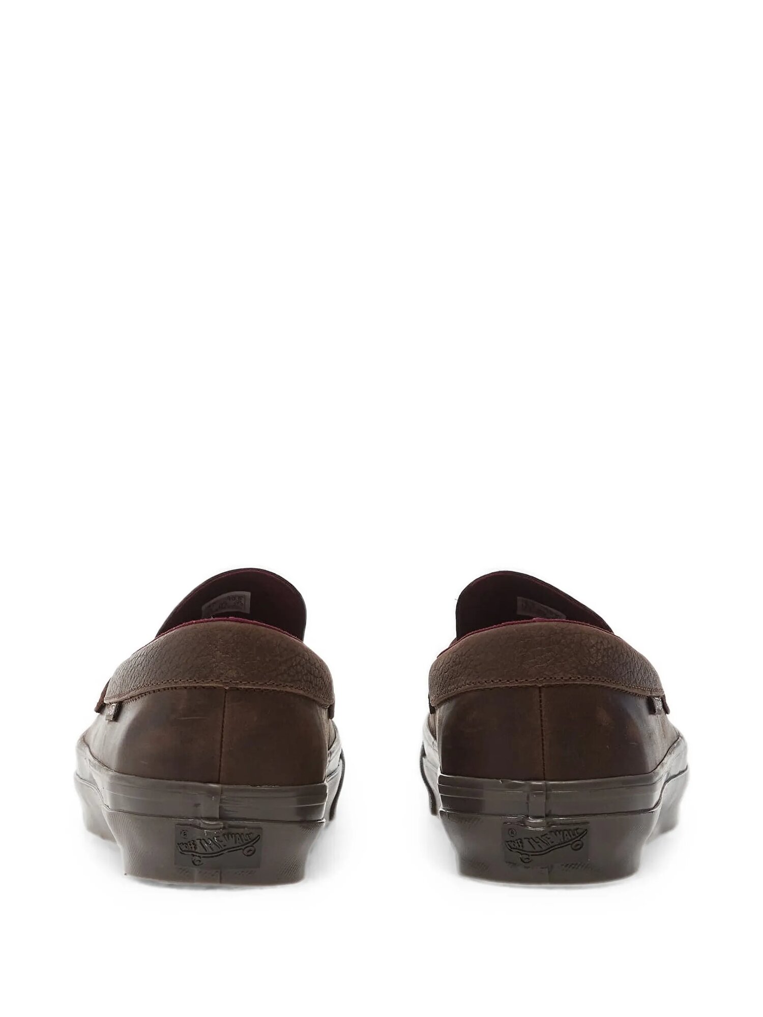 Кроссовки VANS Stud-embellished leather sneakers, размер 12,5 US, brown — фото 1
