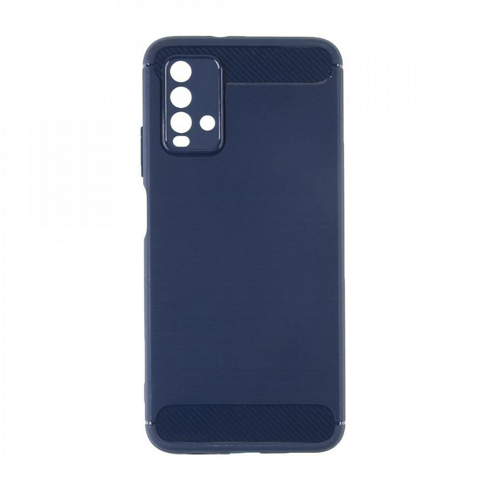 Чехол на Xiaomi Redmi 9T (Сяоми редми 9т, Ксиоми редми 9 т) противоударный (темно-синий)